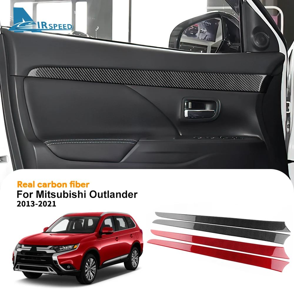 Real Soft Carbon Fiber Sticker For Mitsubishi Outlander 2013 2014 2015 ...