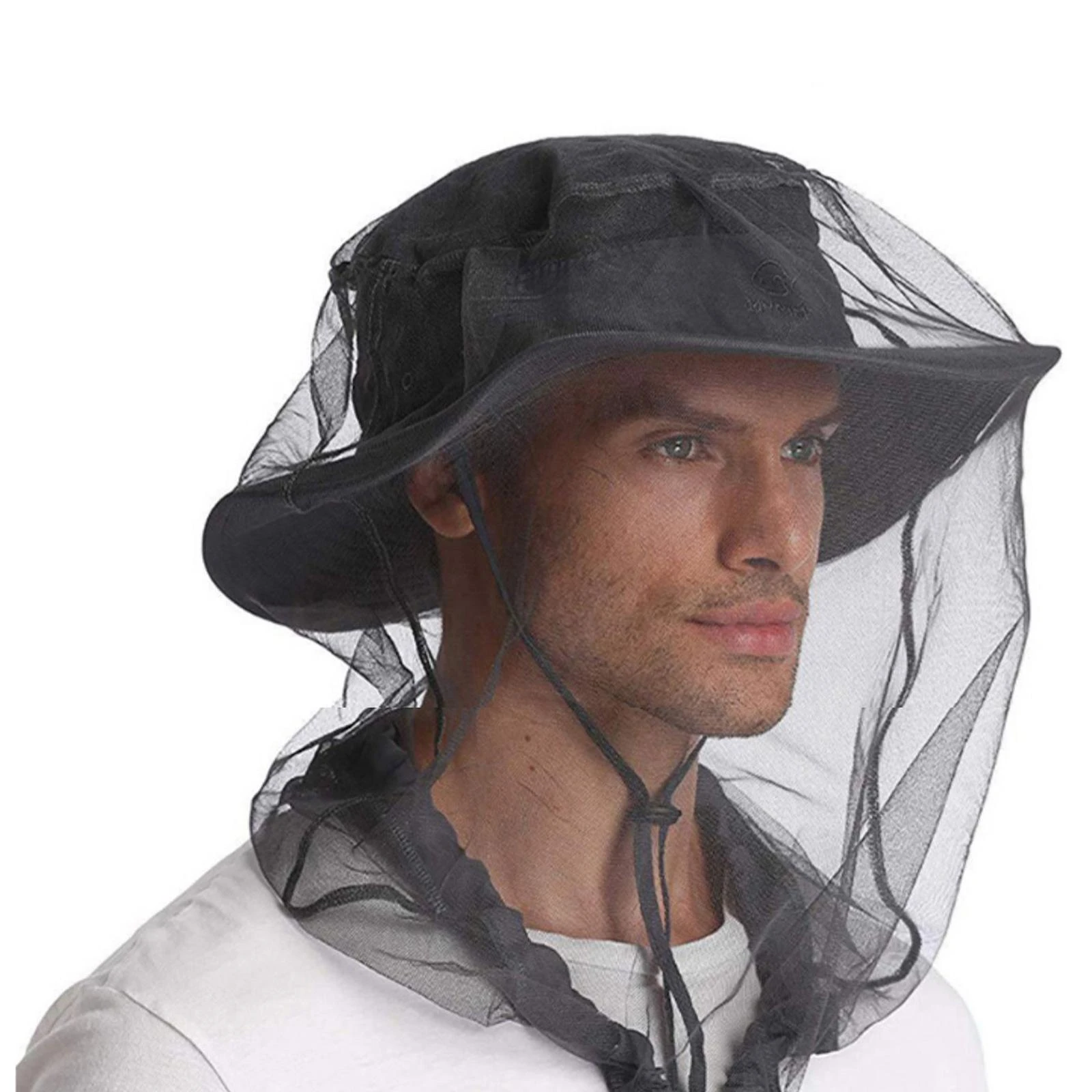 Outdoor Fishing Bee Bite Hat Mesh Cover Mosquito Insect Fishing Hat Bug ...