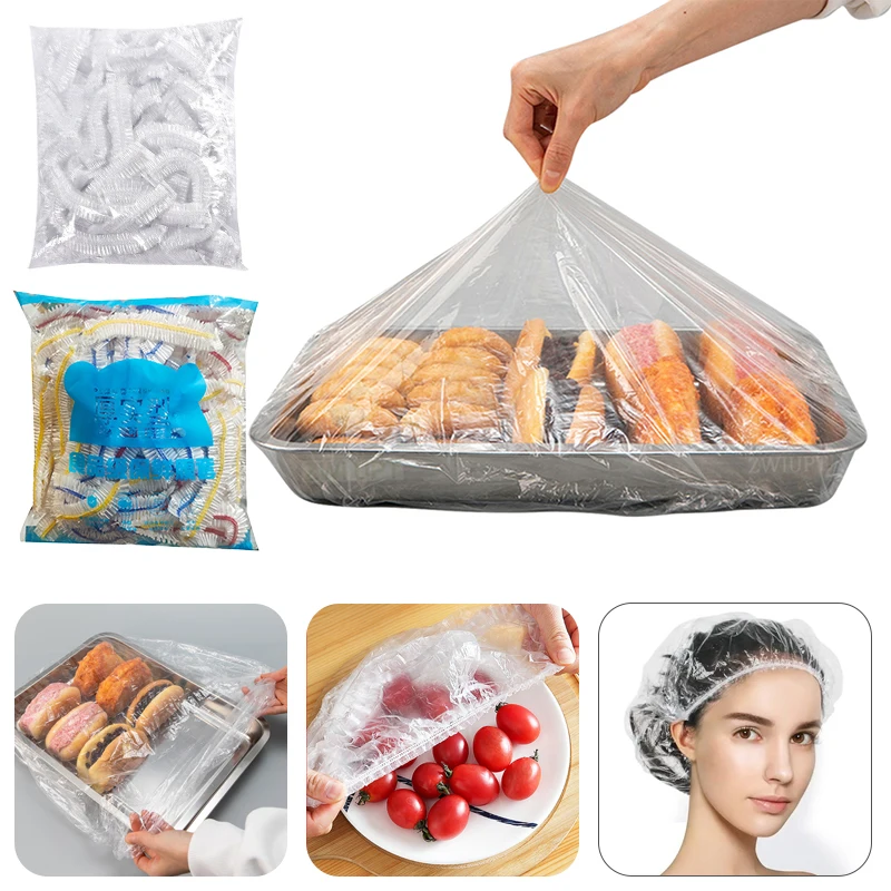 38-120CM-Disposable-Food-Cover-Elastic-Plastic-Wrap-Food-Grade-Food ...