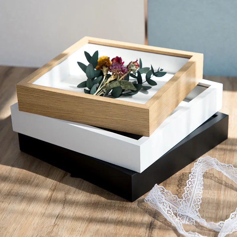 Rose-Dried-Flower-Frame-Three-dimensional-Hollow-3cm-Handmade-DIY-Shell ...