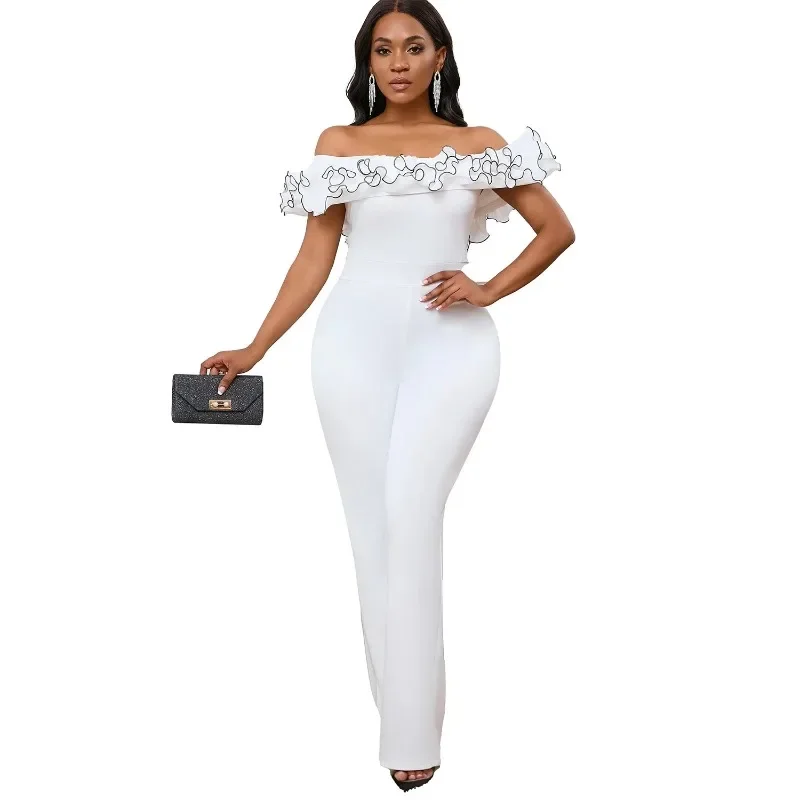 African-Clothes-for-Women-Autumn-Elegant-Short-Sleeve-Polyester-White ...