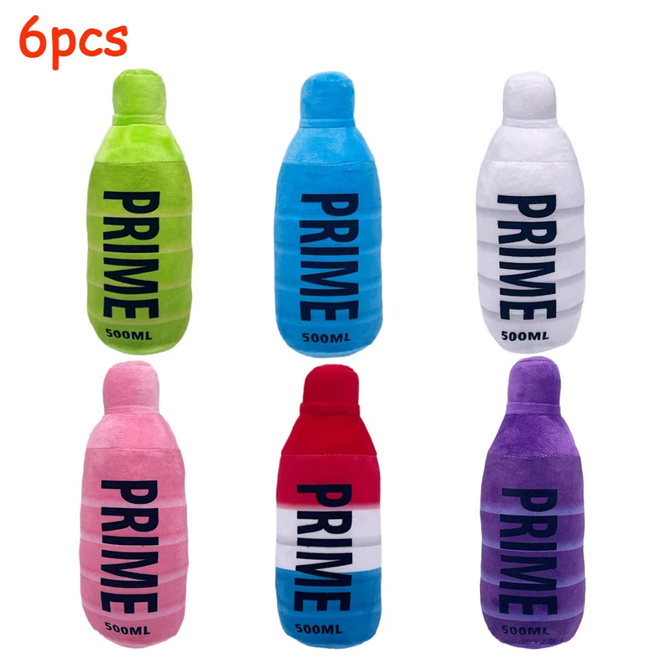 Cute-6PC-Prime-Drink-Bottle-Plushie-Toy-Soft-Stuffed-Latte-Americano ...
