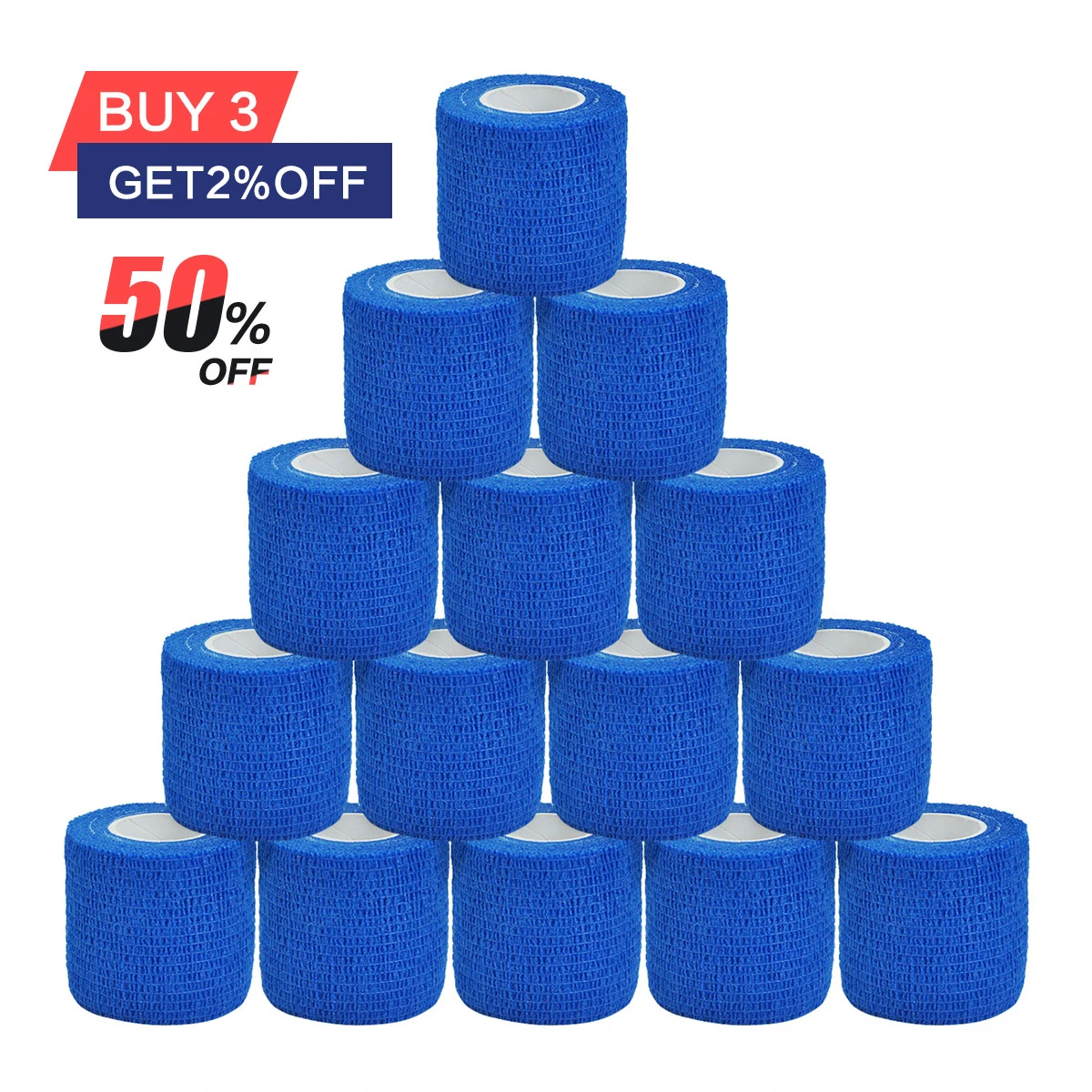 1/6/10Pcs blue Elastic Bandage Hunt Disguise Elastoplast Wrap Tape Self ...