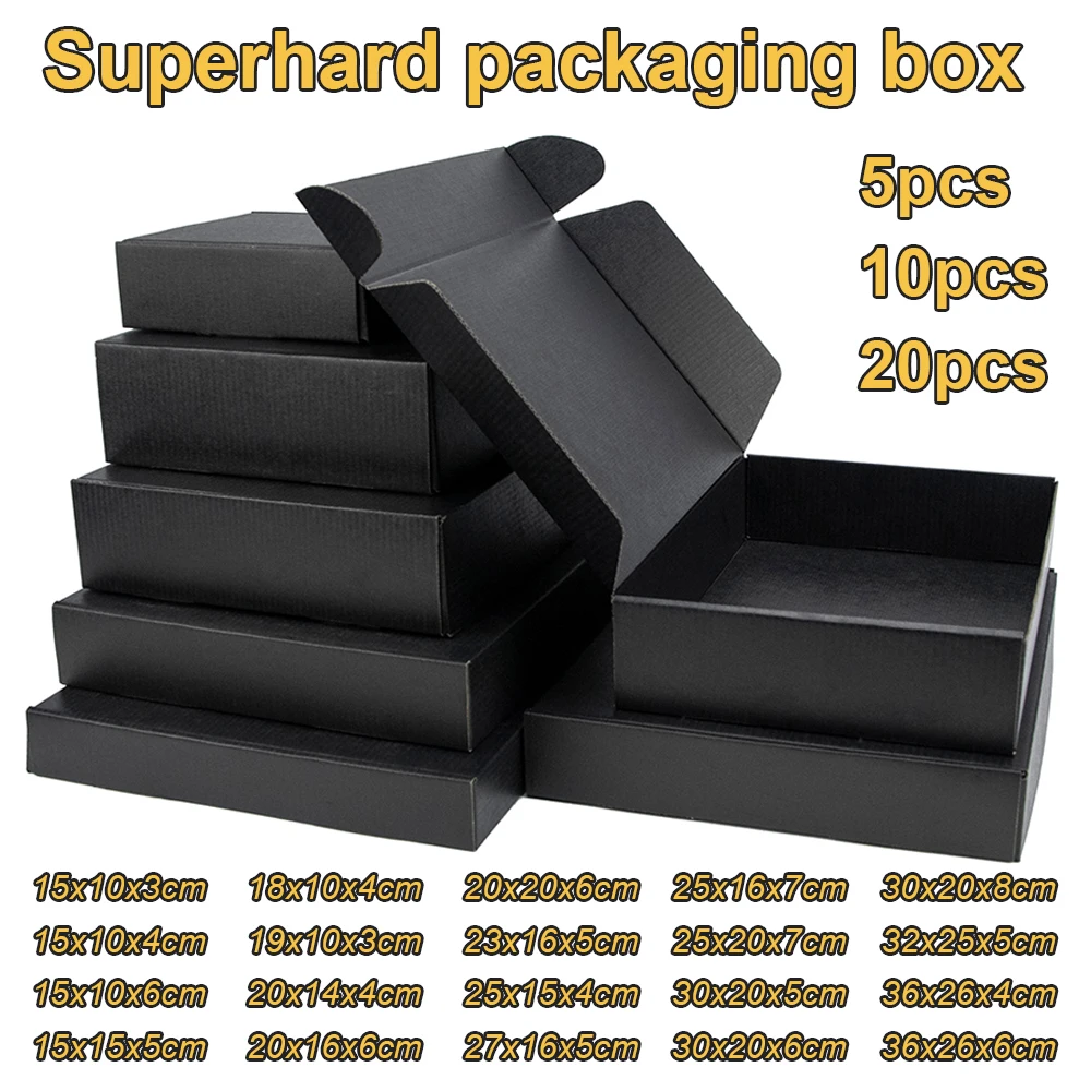 5-10-20-pcs-black-packaging-box-express-delivery-cardboard-box-small ...