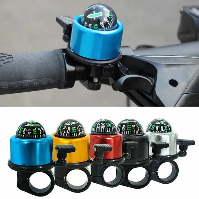 Bicycle-Bell-with-Compass-Aluminum-Alloy-MTB-Road-Bike-Safety-Warning ...