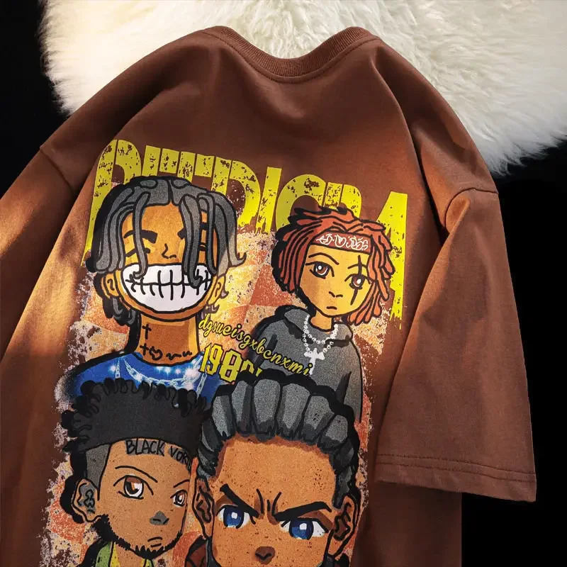 Camisetas-estampadas-de-moda-retro-americana-para-hombres-y-mujeres-dise-o-suelto-de-verano ...