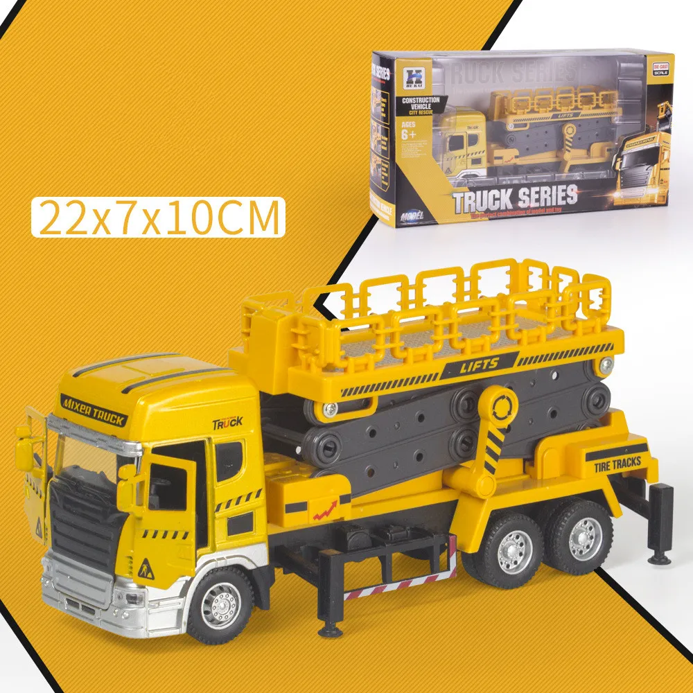 New-Alloy-engineering-transport-vehicle-models-excavator-Mixer-toys ...