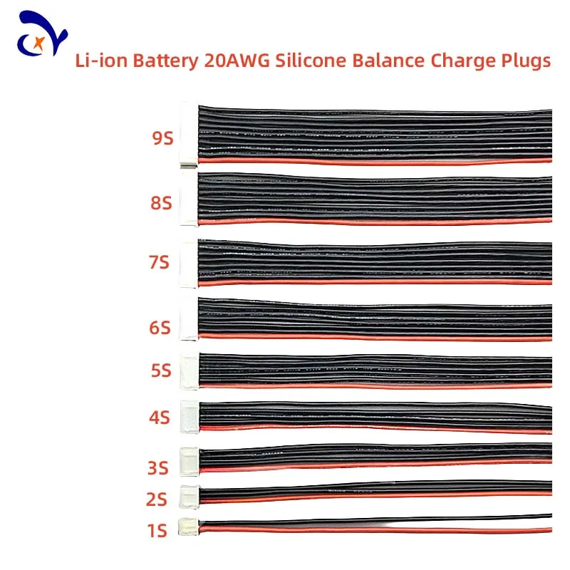 5PCS-20CM-Lithium-A123-battery-20AWG-silicone-balance-charging-plug-2 ...