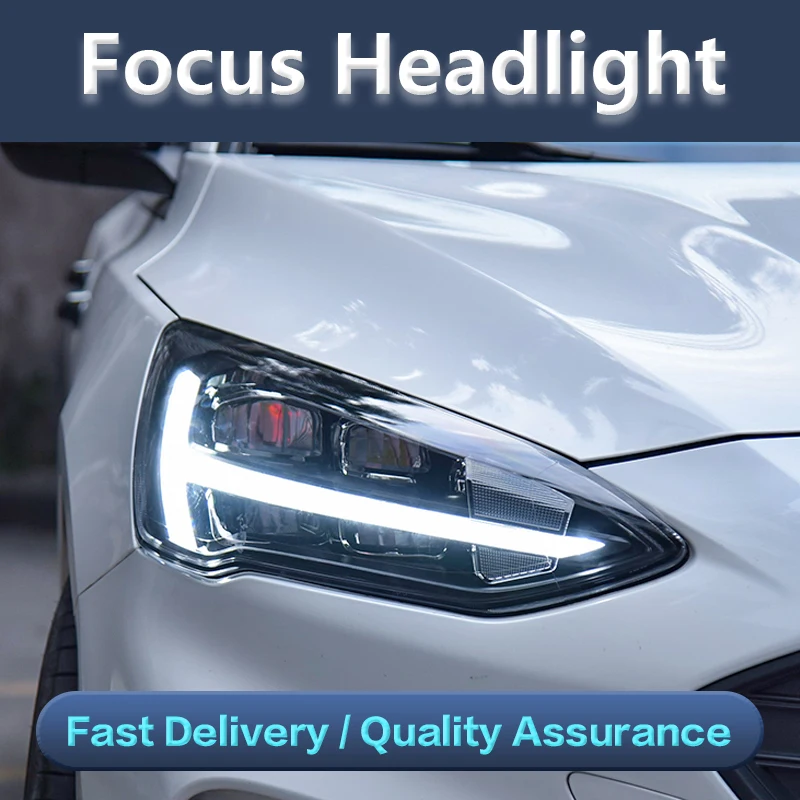 Headlights-for-Ford-Focus-2019-LED-Crystal-Head-Lamp-DRL-Running-Turn ...