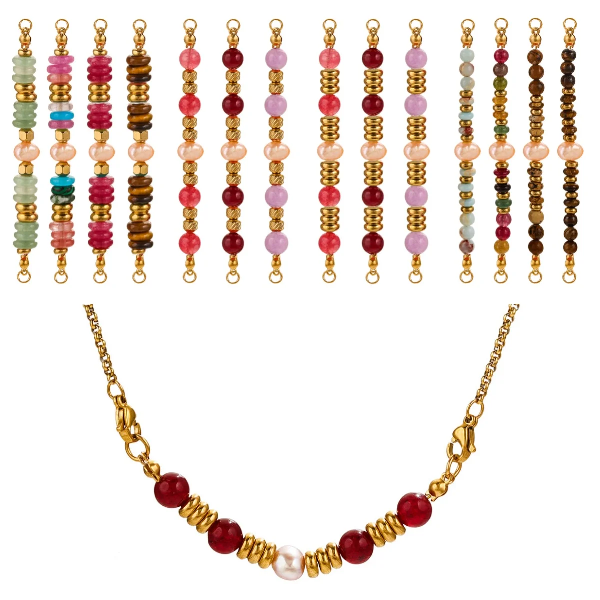 1Pcs Explosive Necklace Beaded Pendant PVDStainless Steel Beads ...