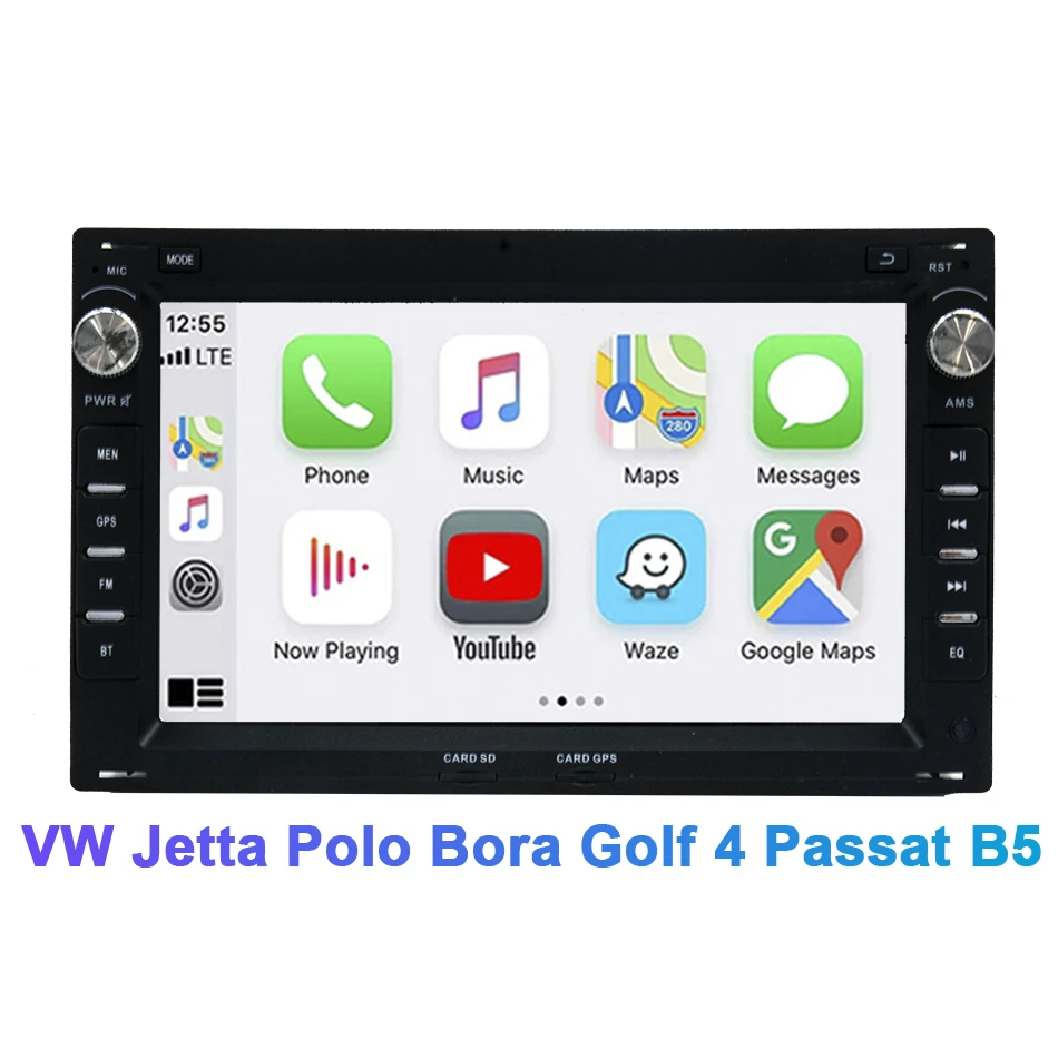 2-Din-Android-12-8G-256G-Car-DVD-Player-GPS-Radio-For-VW-Volkswagen-T5 ...