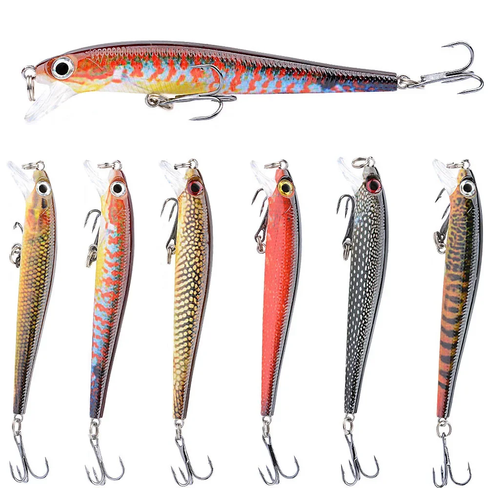 Minnow-Float-Bait-9-7cm-6-5g-Painted-UV-Printed-Ring-Bead-Luu-Hard-Bait ...