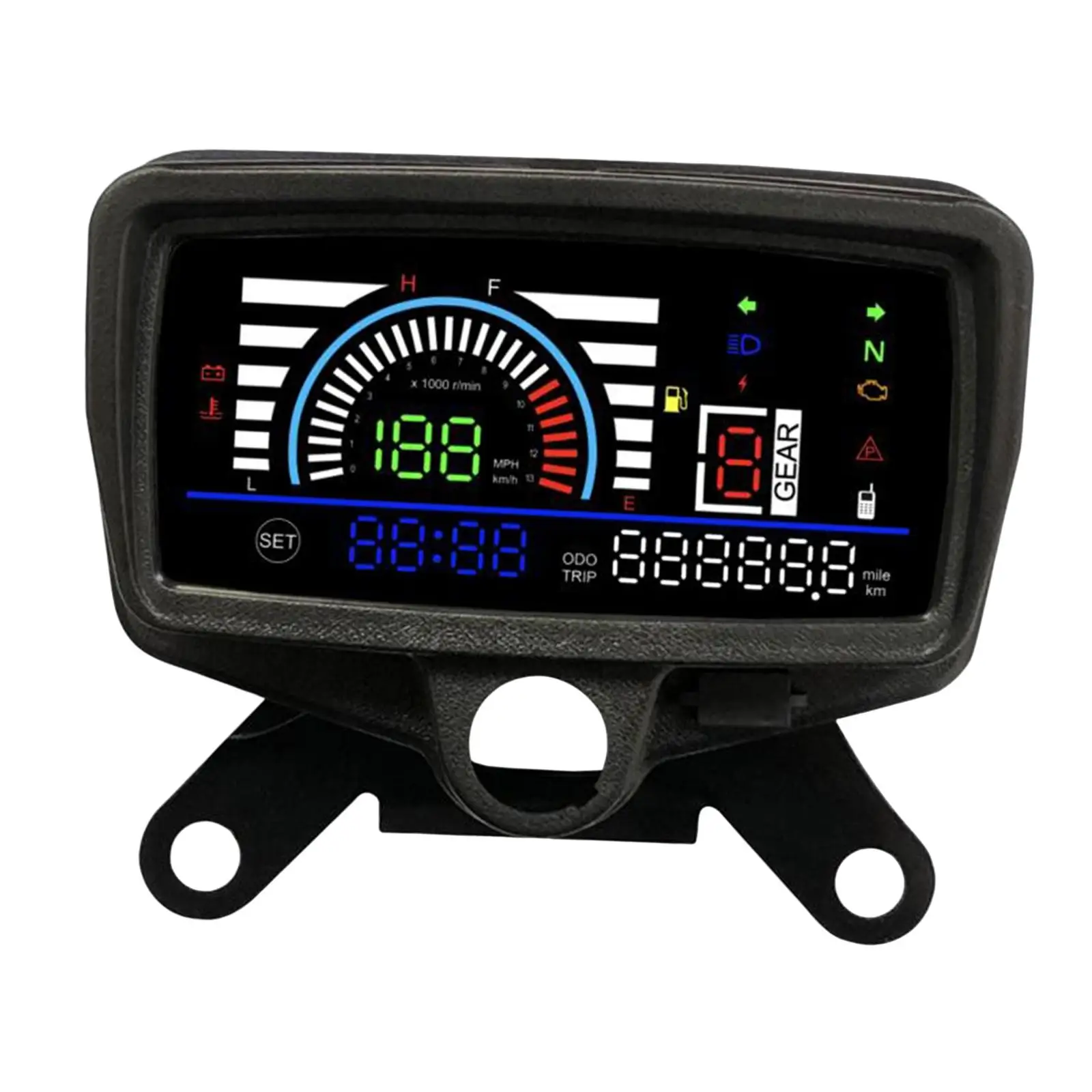 Motorcycle-LCD-Digital-Speedometer-Gear-Display-12V-Digital-Gauge ...