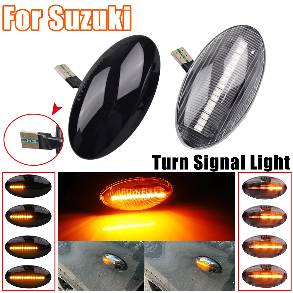 2pcs-Led-Dynamic-Side-Marker-Turn-Signal-Light-Sequential-Blinker-Light ...