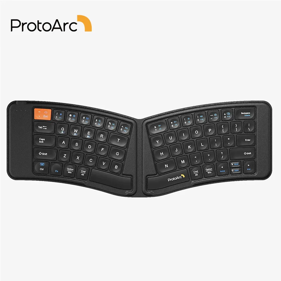 ProtoArc-XK03-Foldable-Keyboard-Rechargeable-Ergonomic-Split-Folding ...