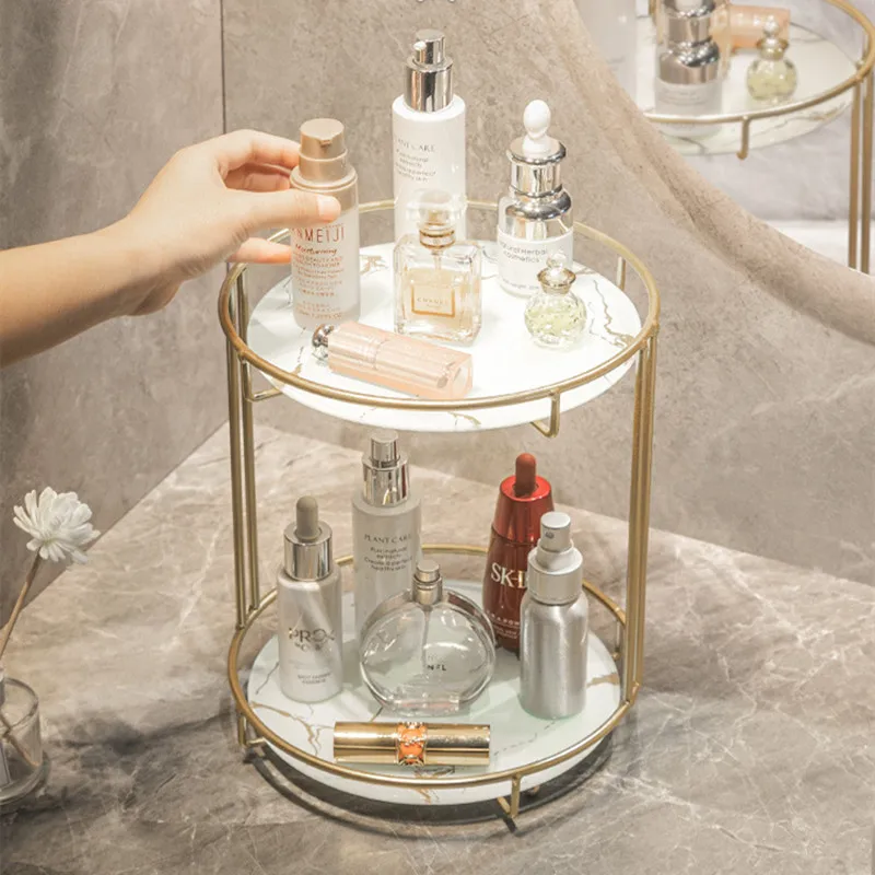 Iron-Storage-Rack-Nordic-Cosmetic-Organizer-Desktop-Dressing-Table-Skin ...