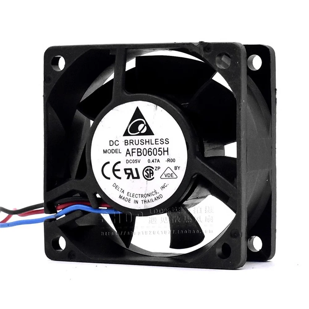 new-AFB0605H-R00-5V-0-47A-60mm-6025-3P-axial-cooling-fan-for-delta-60 ...