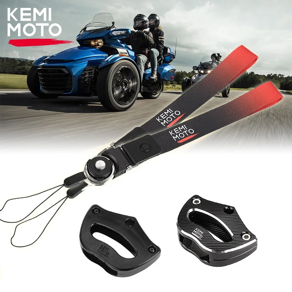 KEMIMOTO-On-road-Key-Holder-w-Lanyard-Compatible-with-Can-Am-Spyder-RS ...
