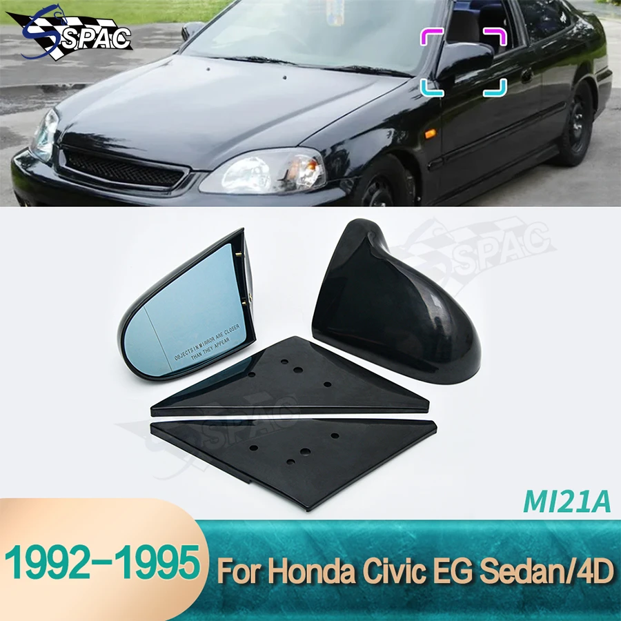 Spoon Mirror Racing Sports Car Side Rearview Mirror for Honda Civic EG ...