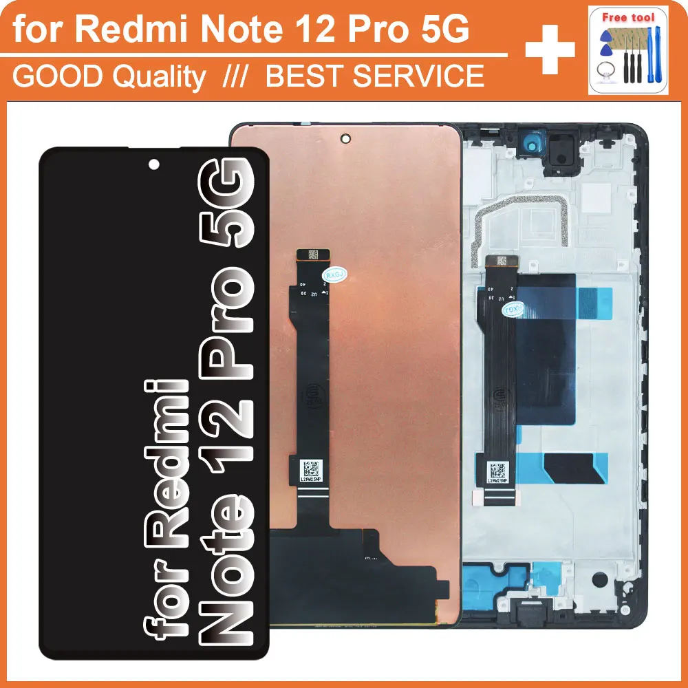 AMOLED LCD for Xiaomi Redmi Note 12 Pro 5G 22101316C LCD Display Touch ...