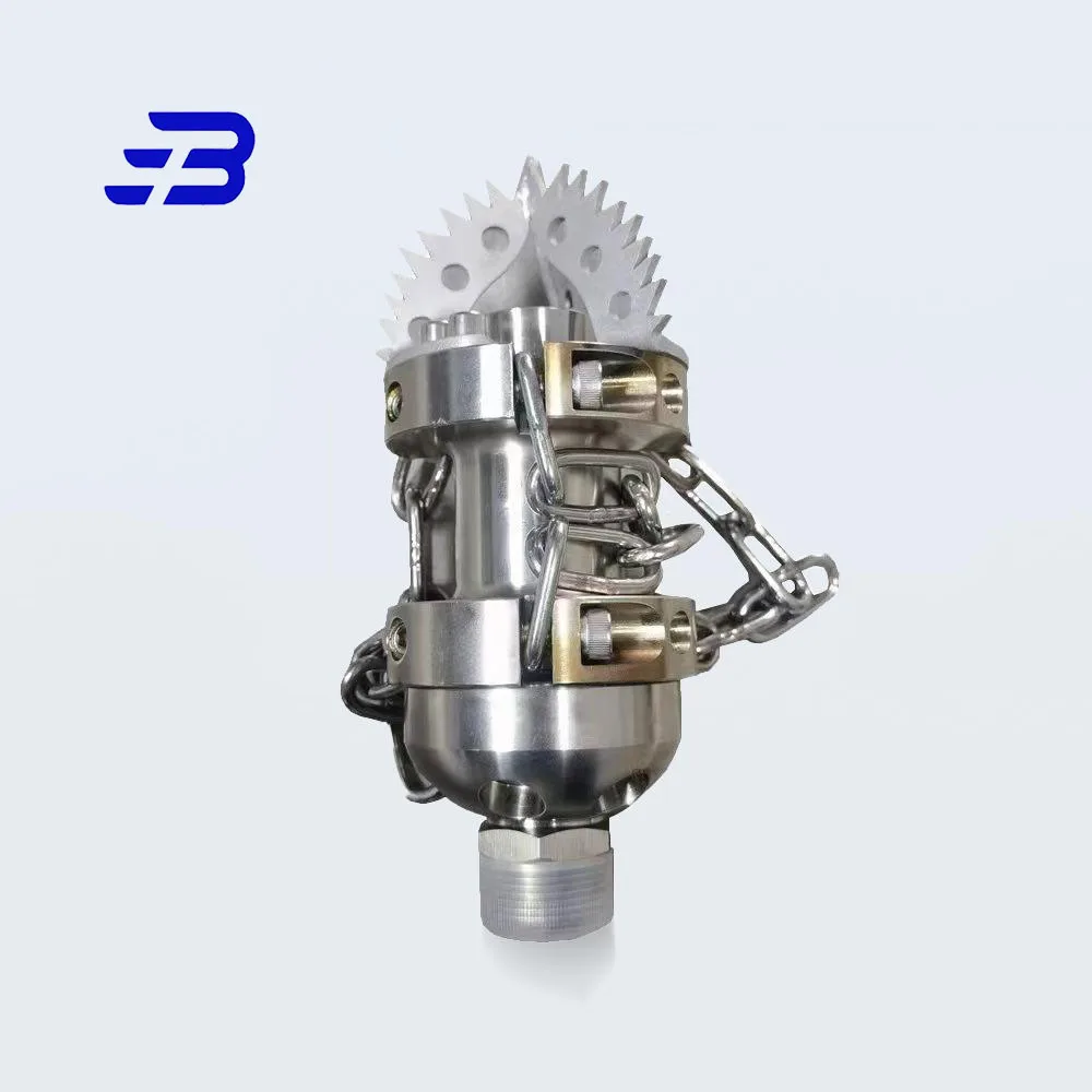 High-pressure pipe cleaning Spinnig nozzles Sewer cleaning Root Cutters ...
