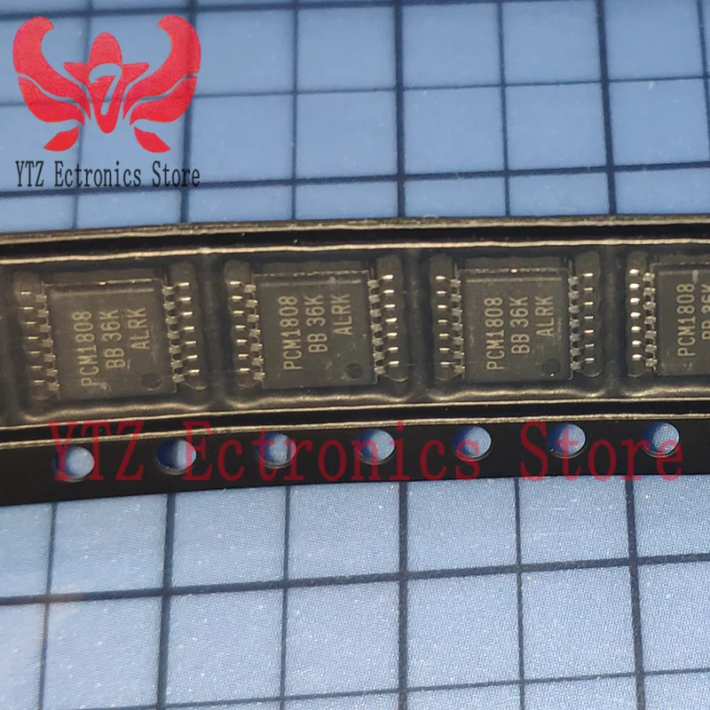 5PCS PCM1808 100%New&Original PCM1808PWR 2-Channel Dual ADC Delta-Sigma 96ksps 24-bit Serial 14 ...