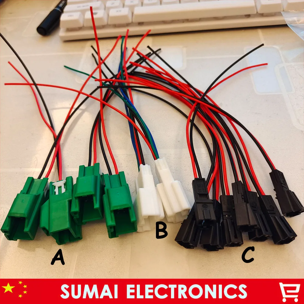 2-Pin-4Pin-car-mid-range-woofer-Sub-woofer-speaker-plug-wire-connector ...
