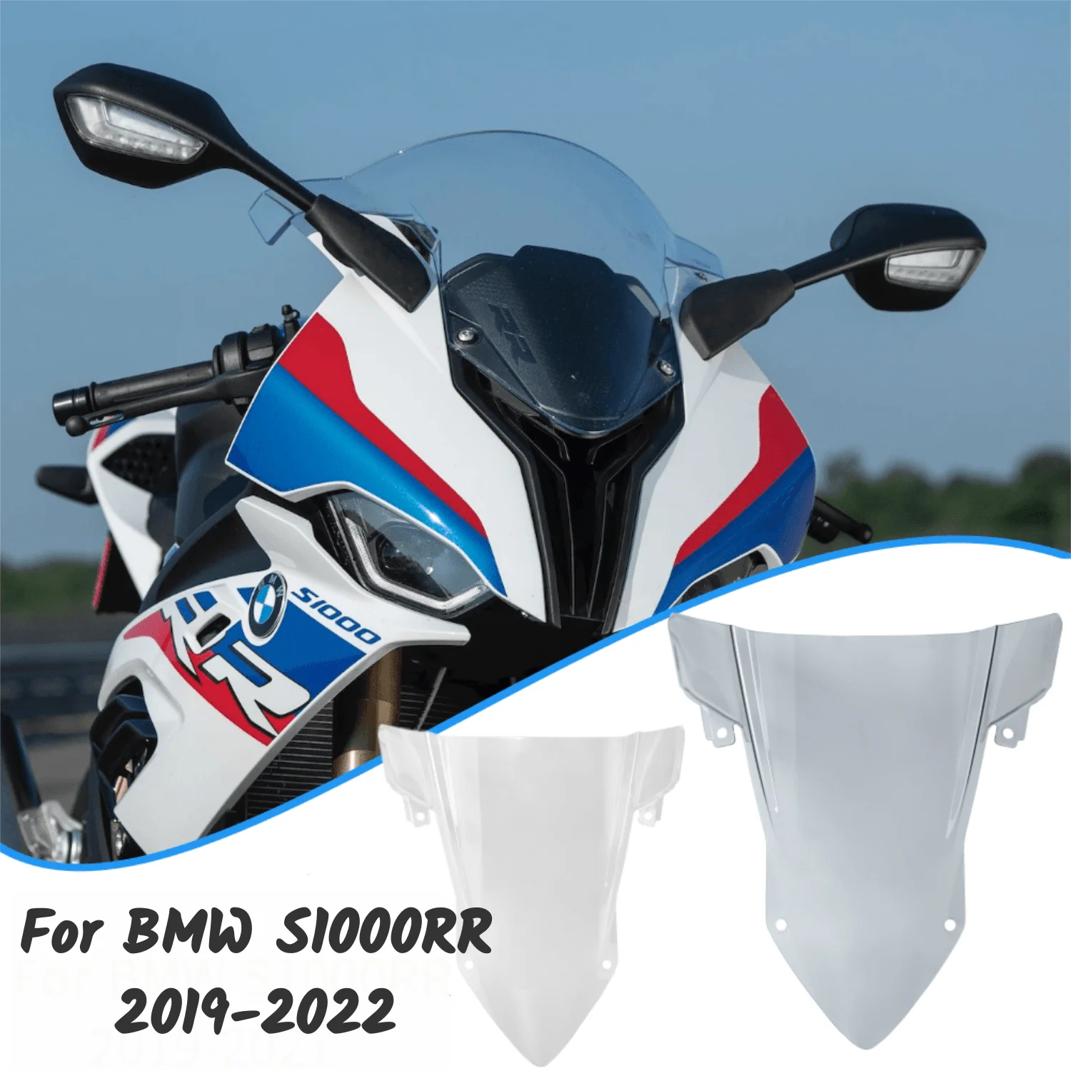 Motorcycle Windscreen Windshield Motorbikes Wind Screen Shield ...