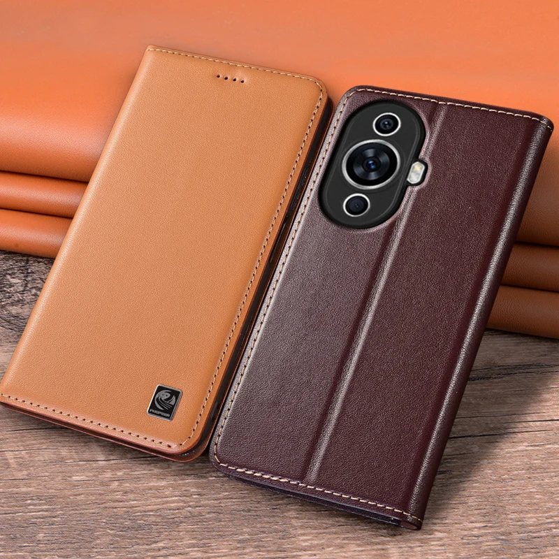 Flip Case For HUAWEI Nova 11 nova11 5G Genuine Leather Magnetic Cover ...