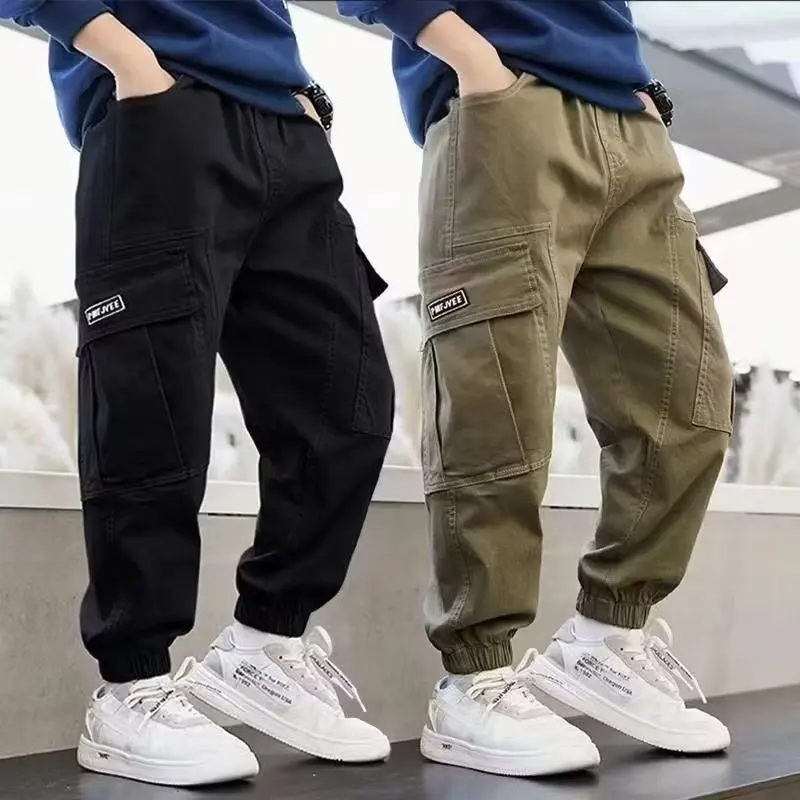 Cotton-Boy-Cargo-Pants-Children-Casual-Sweatpants-Three-dimensional ...