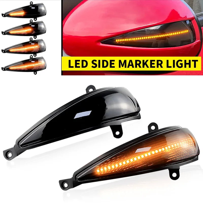 2pc Dynamic Blinker LED Turn Signal Light Indicator Side Mirror Lamp ...