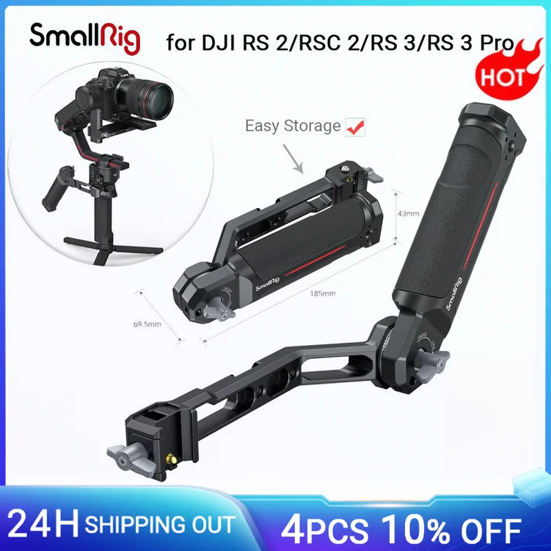 SmallRig Sling Dual Handgrip /Monitor Mount/NATO Clamp Accessory for DJI RS 2/ RSC 2 / RS3/ RS3 ...