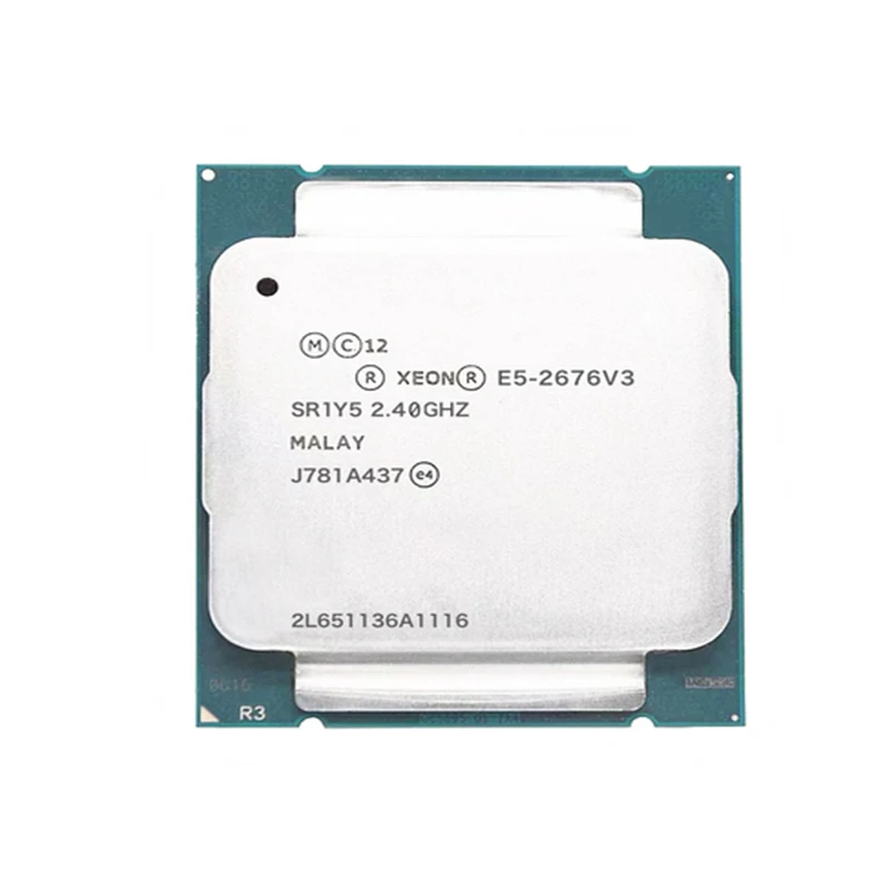 Piezas para Intel Xeon E5 2676 V3, CPU E5 2676V3 SR1Y5, 2,4 GHZ, 30M, 12 núcleos, LGA 2011 3 ...