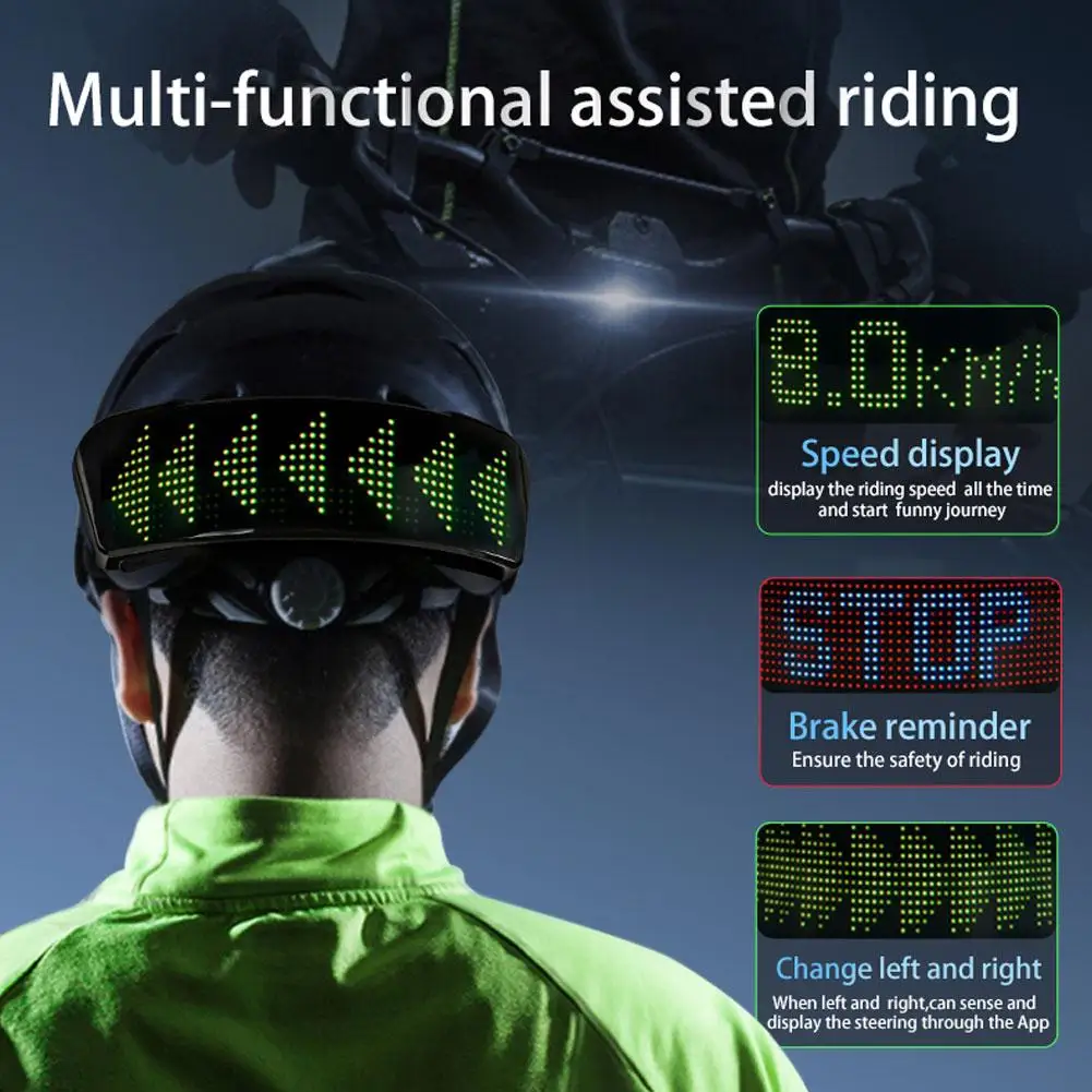 DIY-Customized-Pattern-Motorcycle-Luminous-Helmet-Screen-LED-Full-Color ...