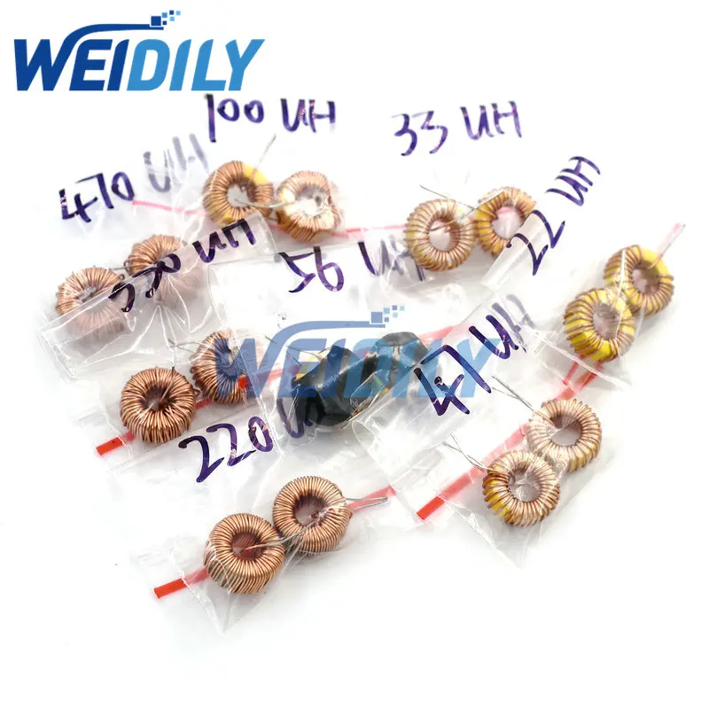 16PCS 3A 22UH-470UH Magnetic Induction Coil Toroidal inductor Winding ...