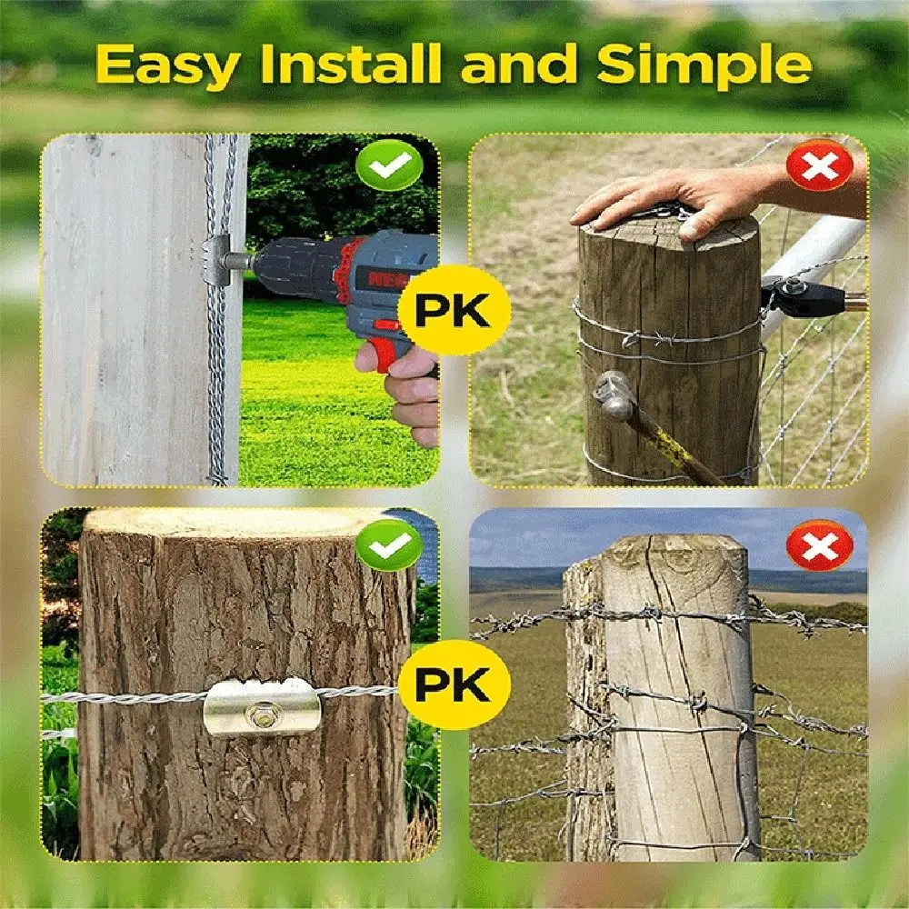 50pcs-Wire-Fencing-Staples-Stainless-Steel-U-Shaped-Fasteners-Nails ...