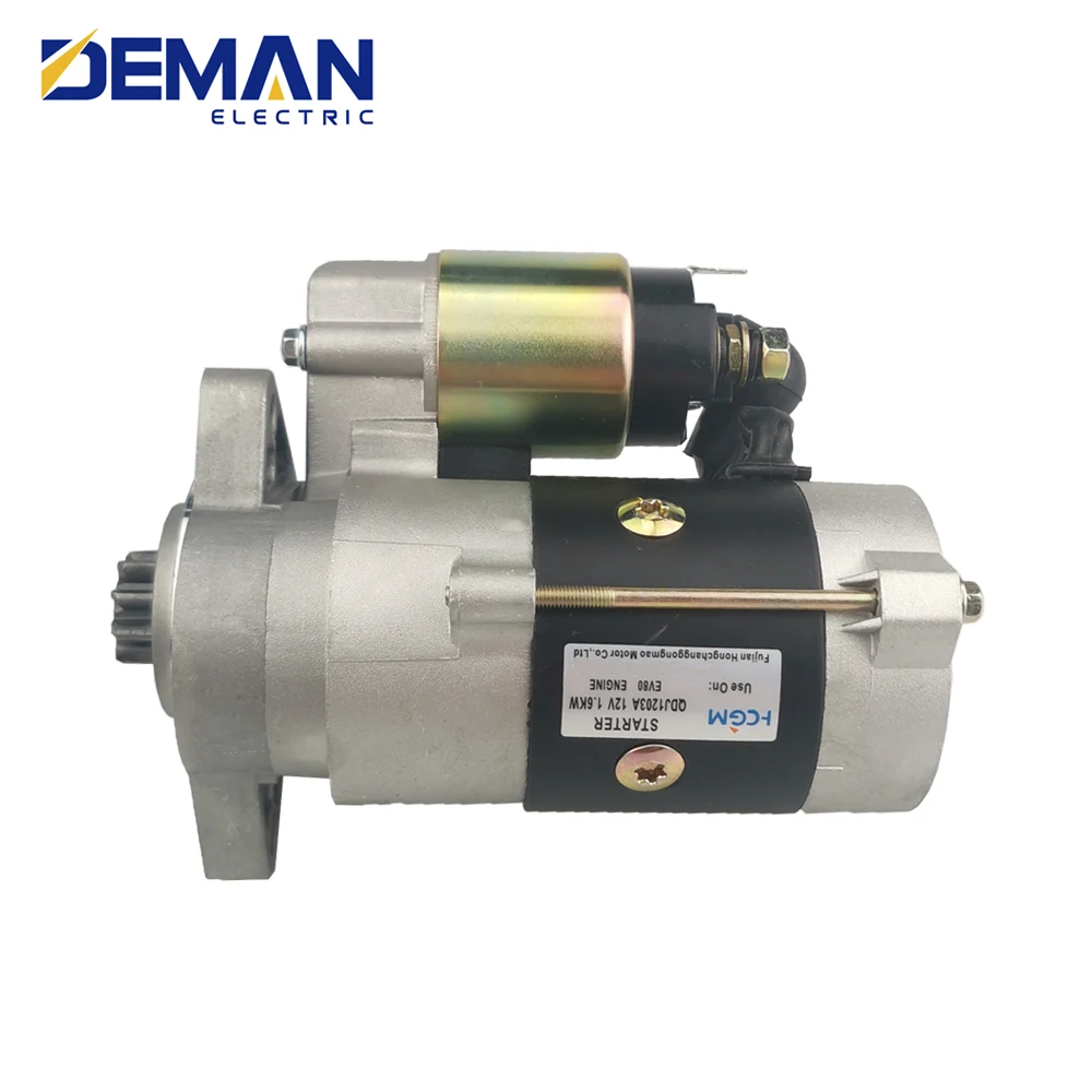 QDJ1203A 12V 1.6KW 9Teeth Starter Motor For Kipor 2V80 EV80 CCW Diesel ...