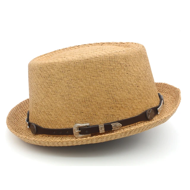 Straw Pork Pie Hat