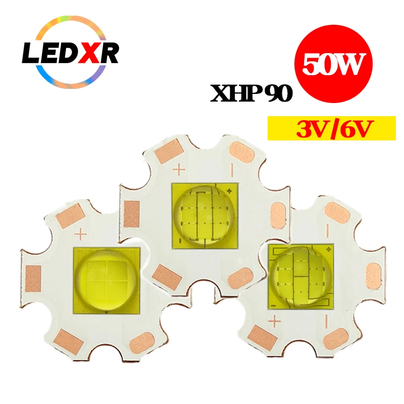 DC-3V-6V-XHP90-LED-chip-lampada-tallone-ad-alta-potenza-LED-36W-45W-50W ...