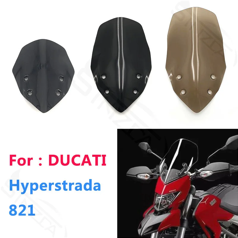 Ducati Hyperstrada 821 839 For Motorcycle Windshield Touring WindScreen ...