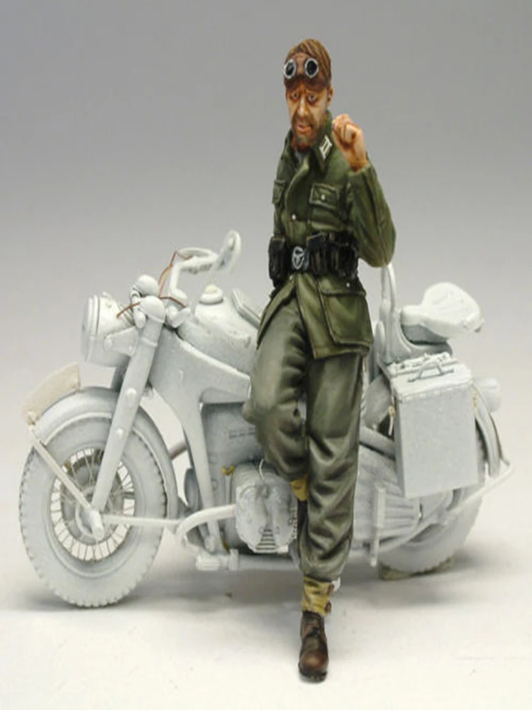 Unpainted-Kit-1-35-Motorcycle-Soldier-just-have-soldier-Resin-Figure ...