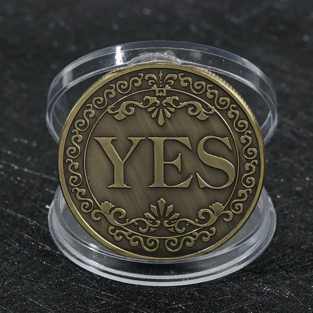 Bronze-Yes-No-Commemorative-Coin-Souvenir-Challenge-Collectible-Coins ...