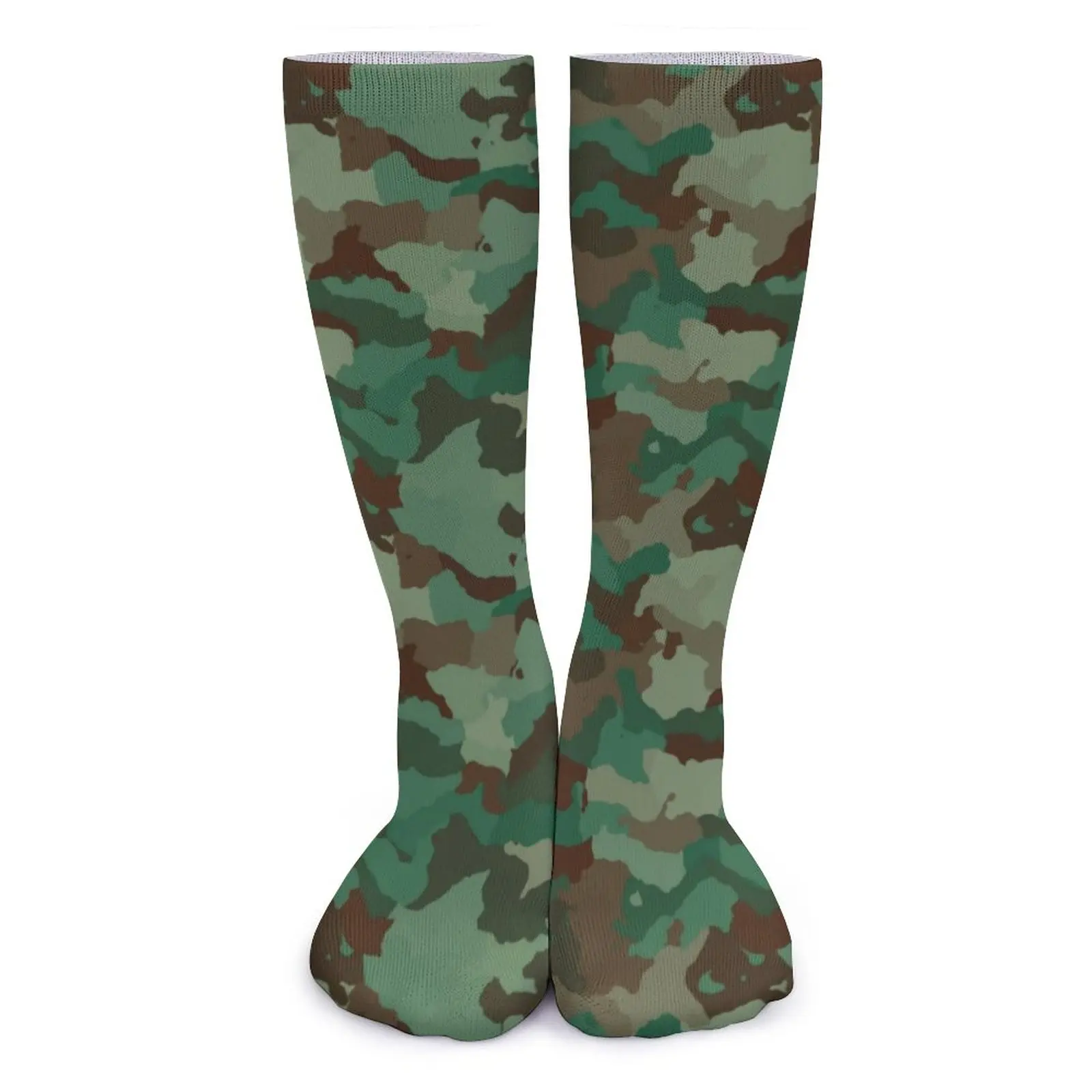 Army-Camouflage-Socks-Green-Camo-Print-Funny-Stockings-Women-Men-Warm ...