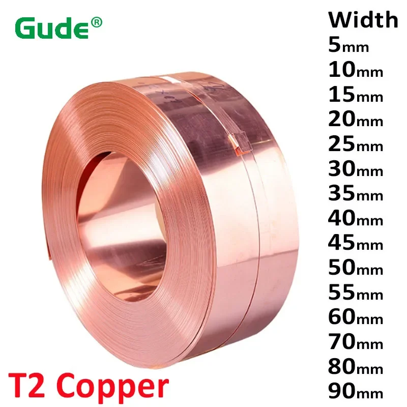 1Meter-Wide-10mm-90mm-T2-Copper-Belt-Pure-Copper-Sheet-Copper-Foil ...