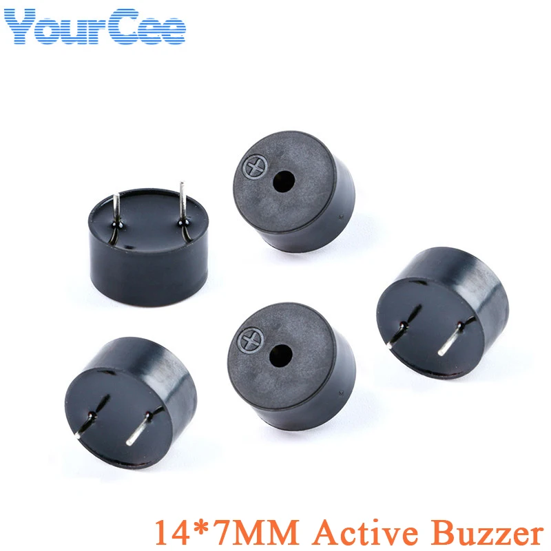 5pcs 1407 Mini Active Buzzer Integrated Piezoelectric Alarm Buzzer 14 ...