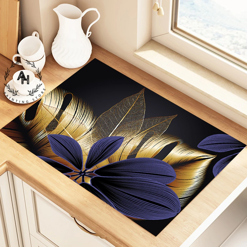 Placemat For Dining Table Absorbent Tableware Mats Dish Drying Mat ...