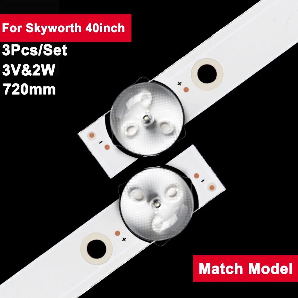 3Pcs-3V2W-720mm-Backlight-Led-Tv-Repair-Parts-for-Skyworth-40inch ...