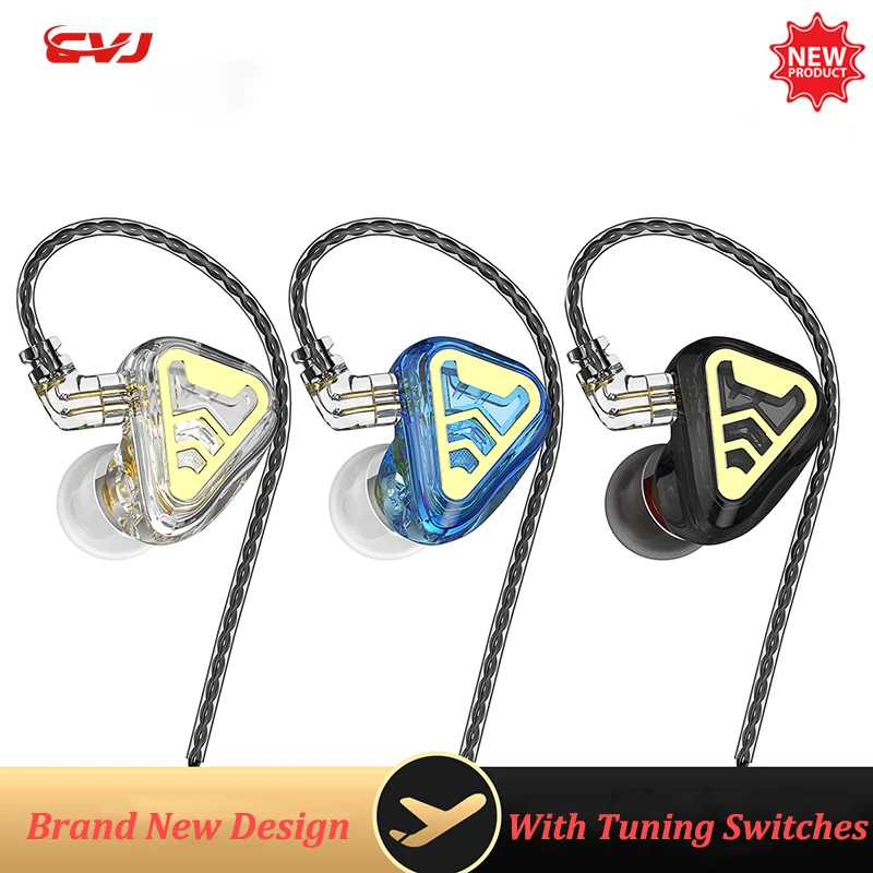 Cvj Txs Iem Headphones Dual Magnet Dynamic Driver Wired Earphones 2 Pin ...