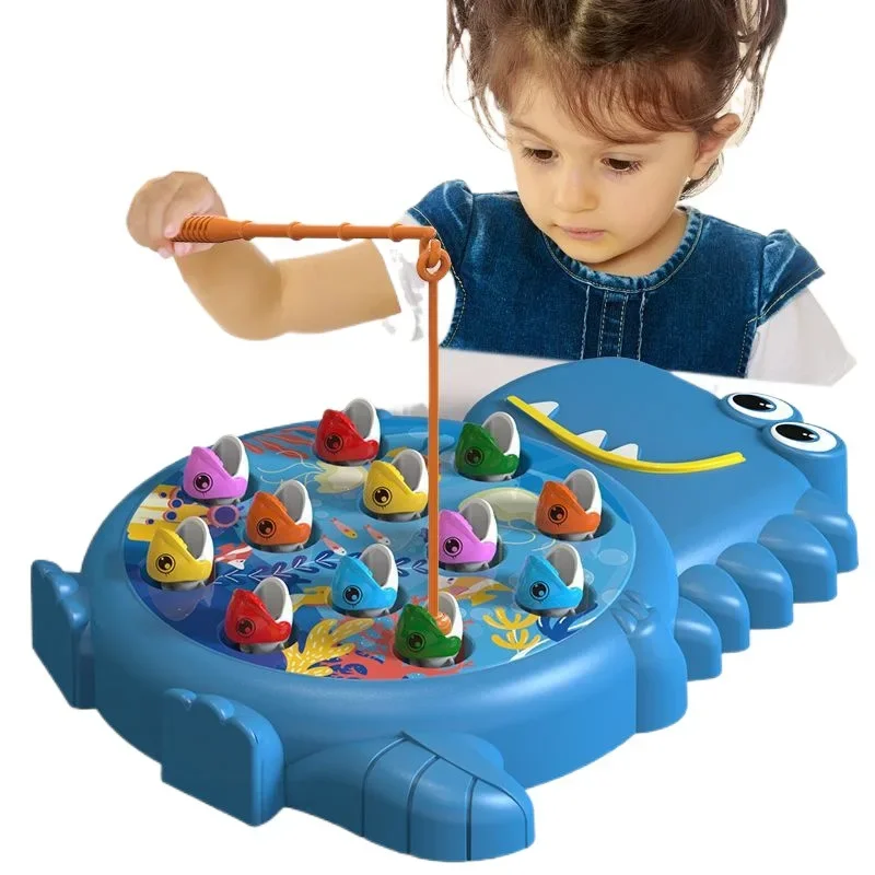 Children-Magnetic-Fishing-Toy-Dinosaur-Magnetic-Fishing-Rod-Game-for ...