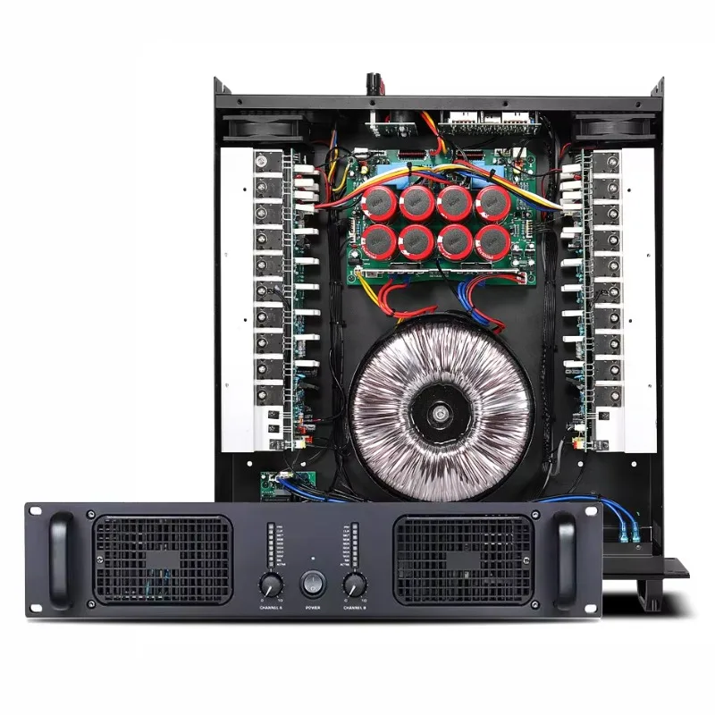 Hot Sells 2U 2*650W Two Channel Power Amplifier KTV Club Home ...